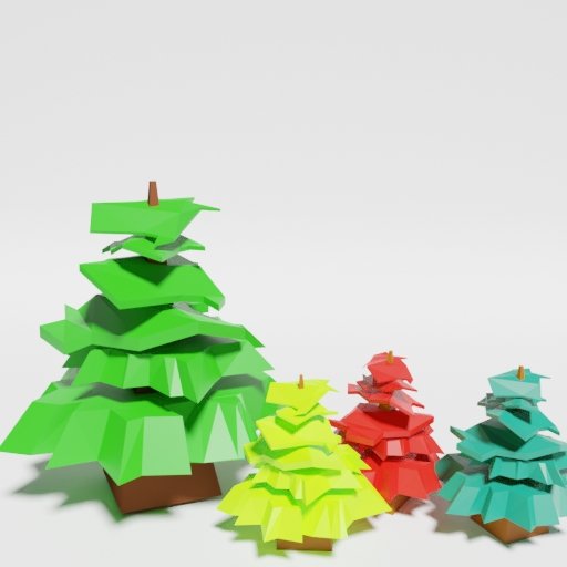 Low Poly Pine 2 | Trees models | BlenderKit
