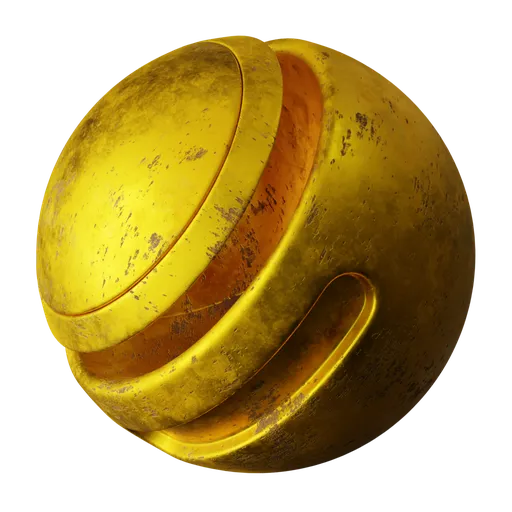 Rusted Gold | FREE metal materials | BlenderKit