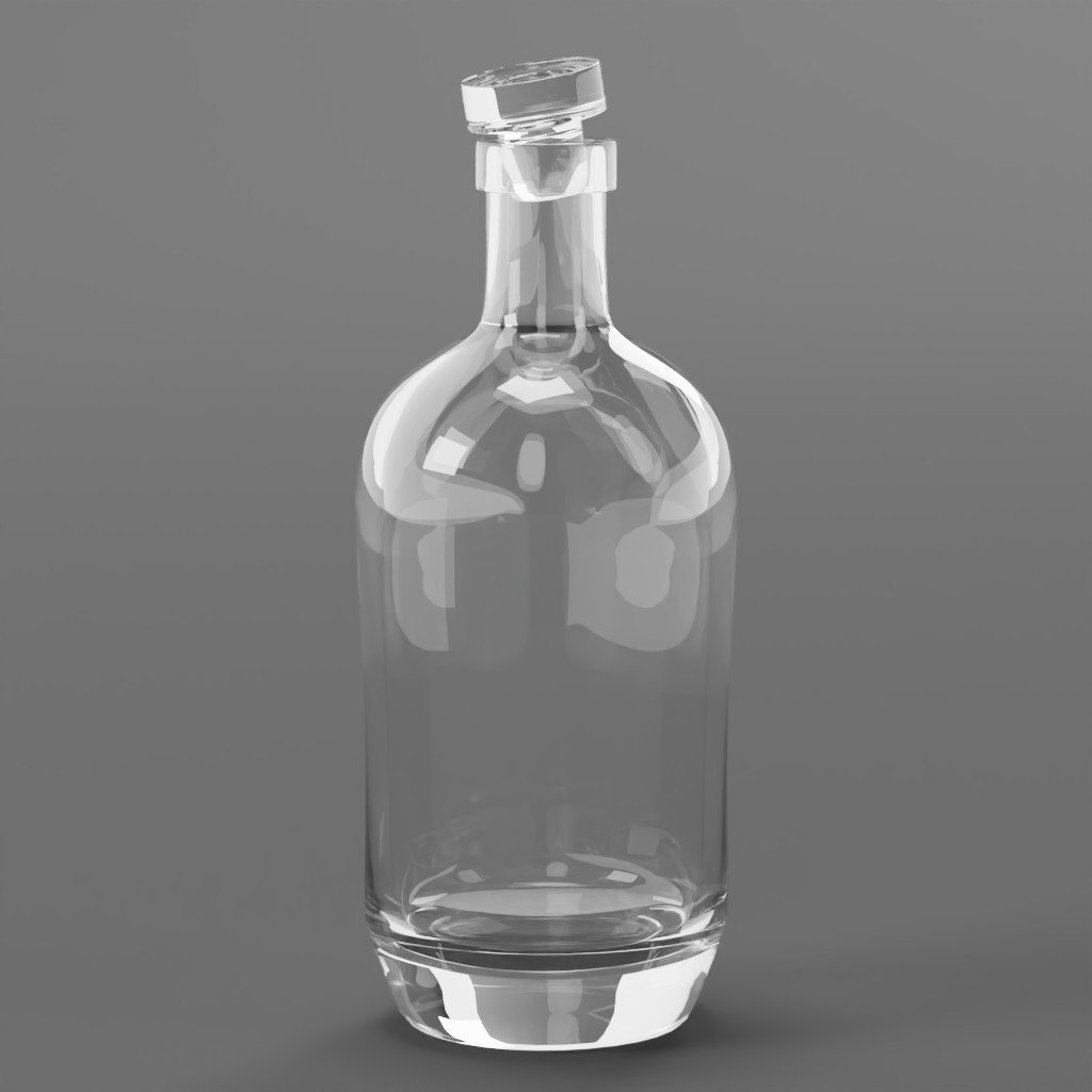 BlenderKit | Download the Whisky Bottle model