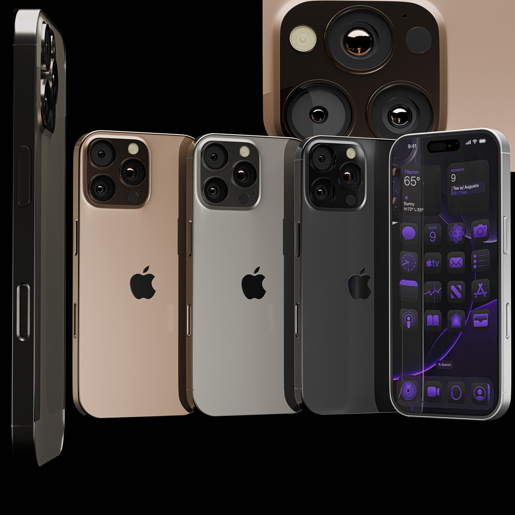 IPhone 16 promax all colors | Smartphones models | BlenderKit