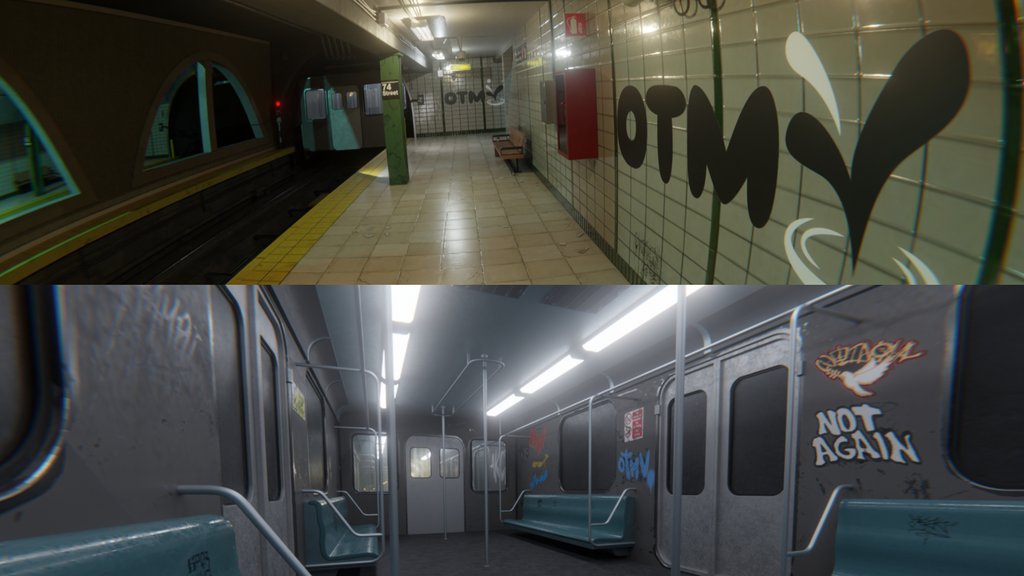 Train In Station + Animated | FREE Industrial scenes | BlenderKit