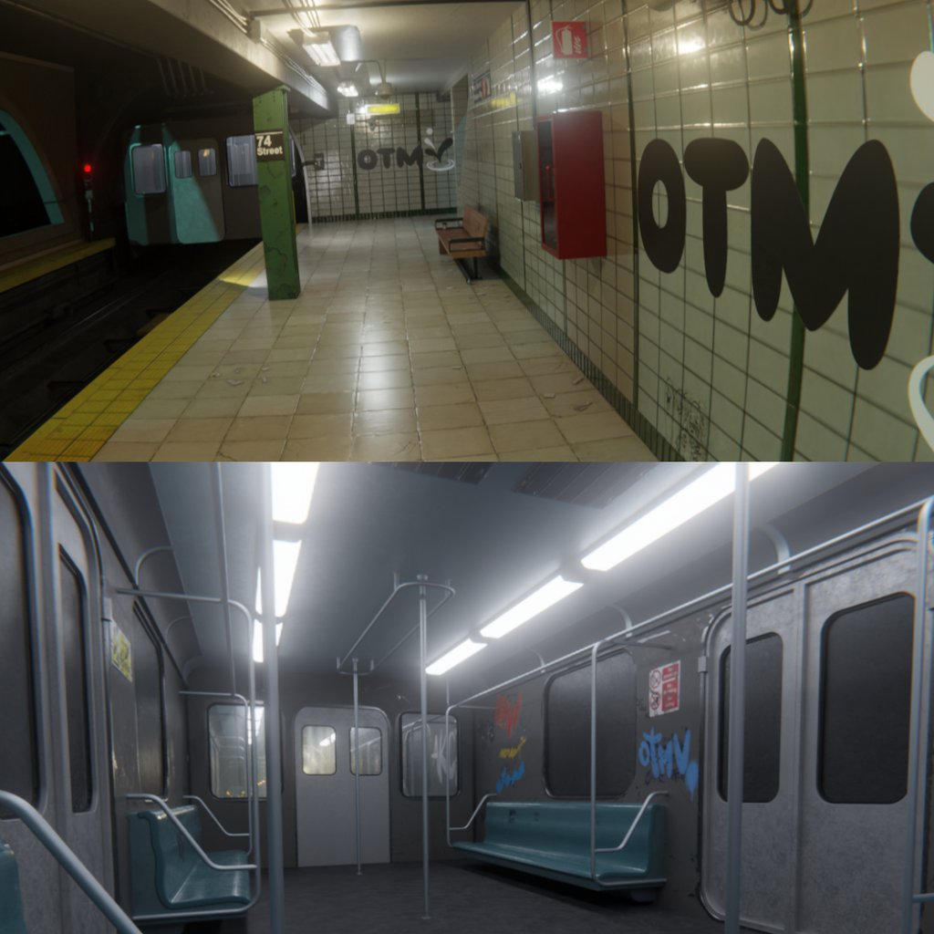 BlenderKit | Download the FREE Train In Station + Animated scene