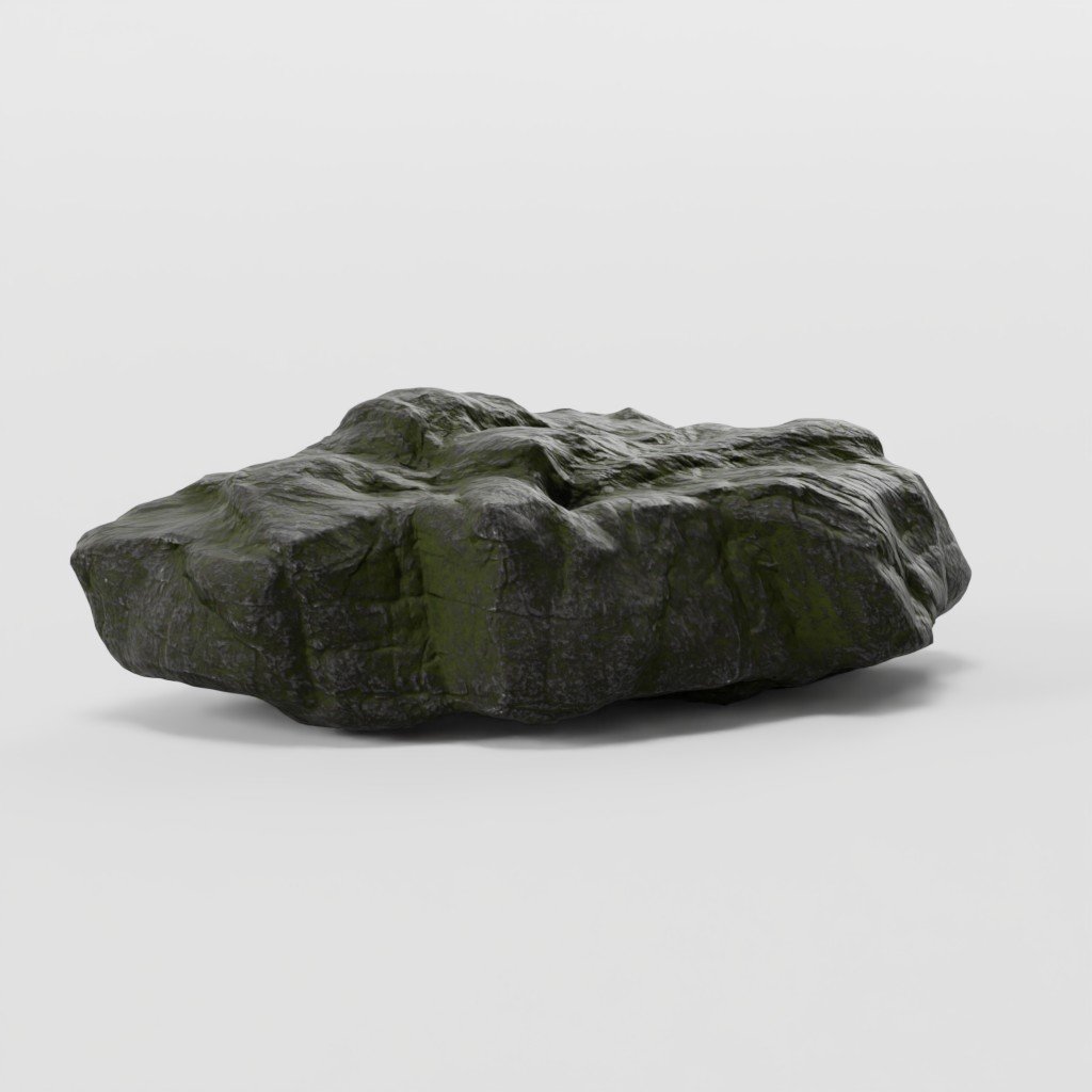 BlenderKit | Download the Flat Rock Stone Dark model