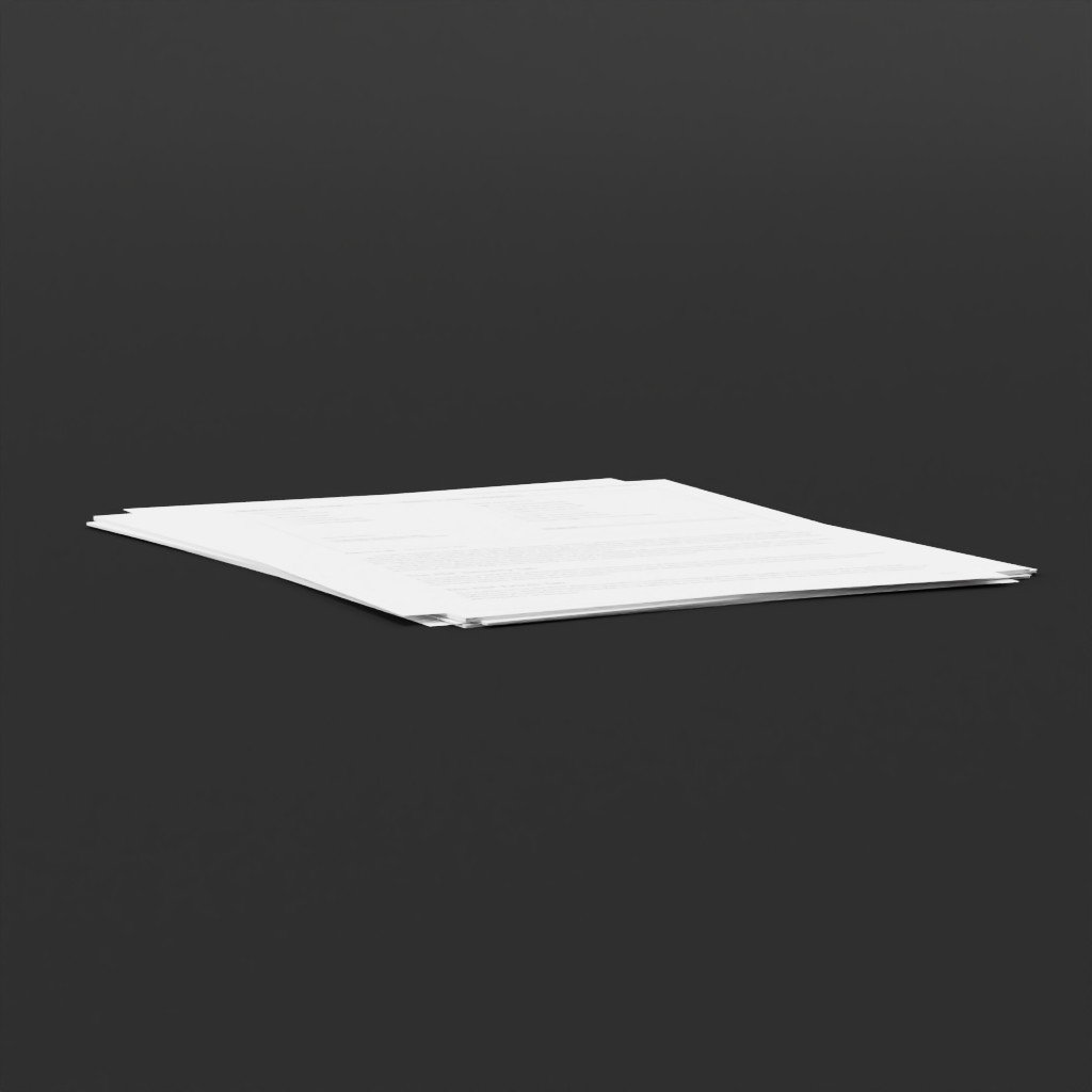 Paper Stack | FREE Stationeries models | BlenderKit