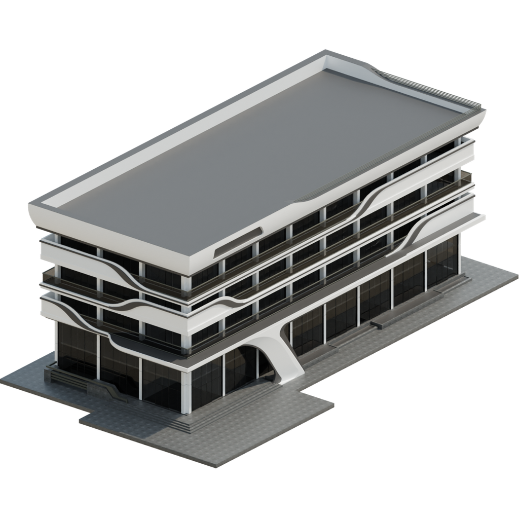 BlenderKit: Download the FREE Modern Building 05 model