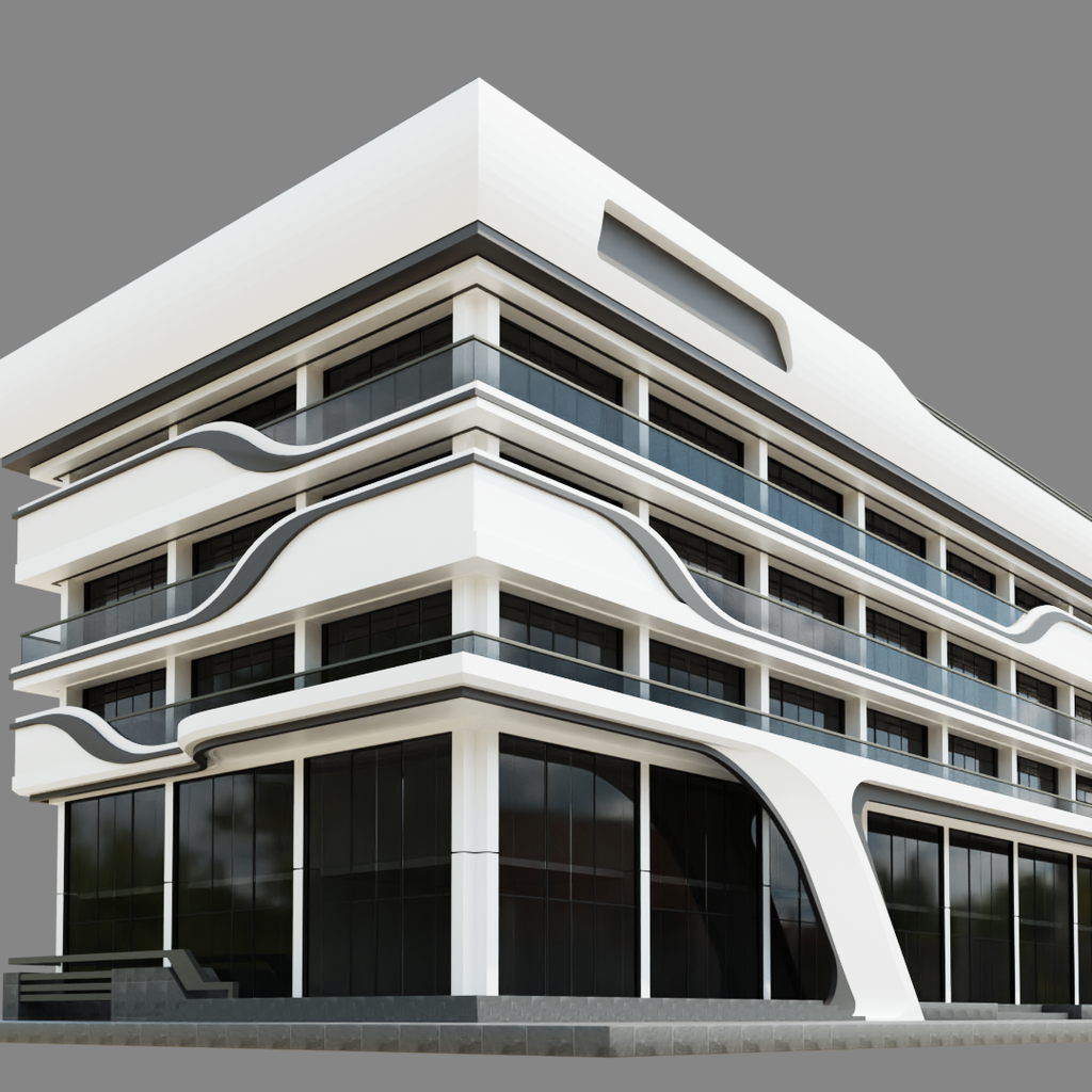 BlenderKit: Download the FREE Modern Building 05 model