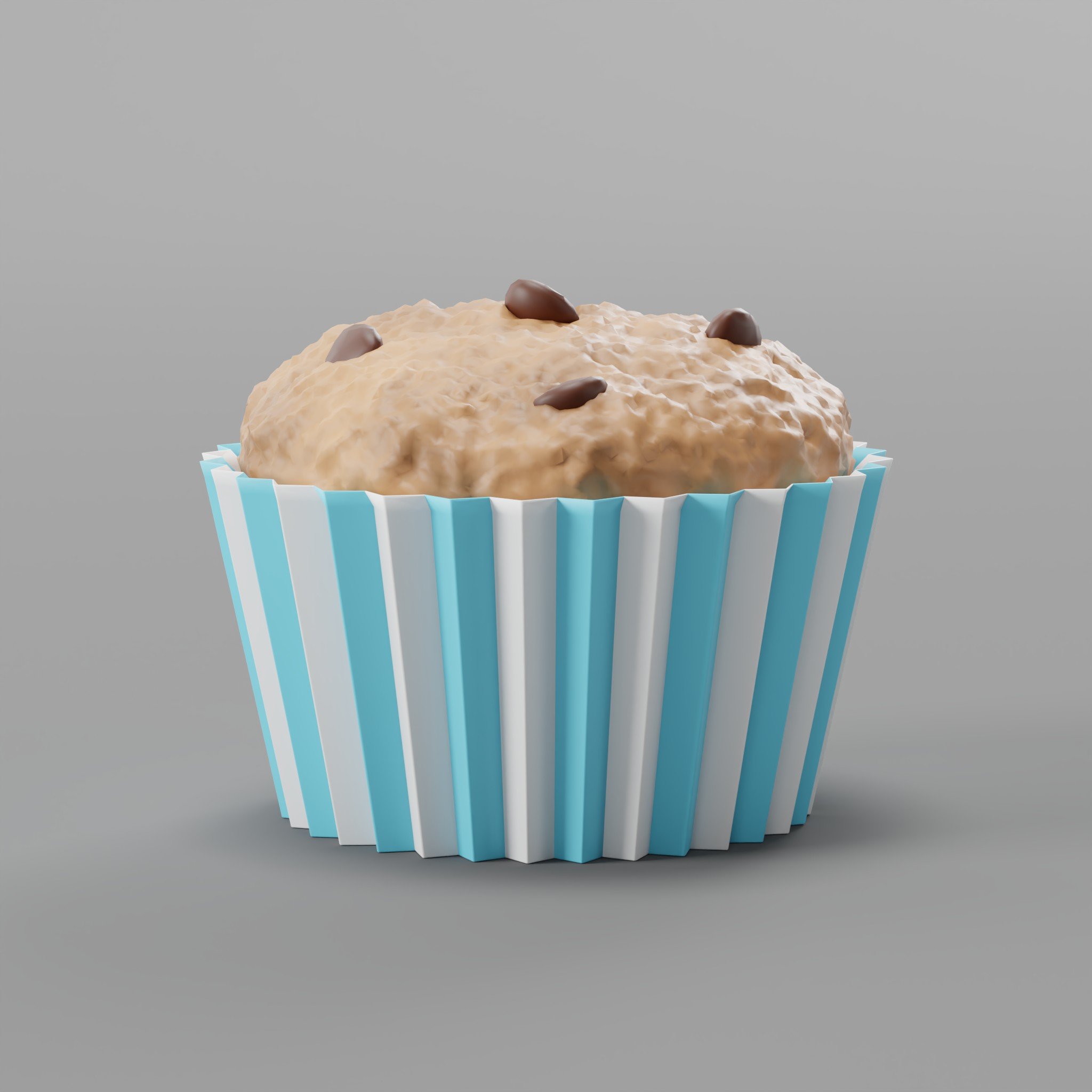 Choco Chip Muffin | FREE Sweets / Desserts models | BlenderKit