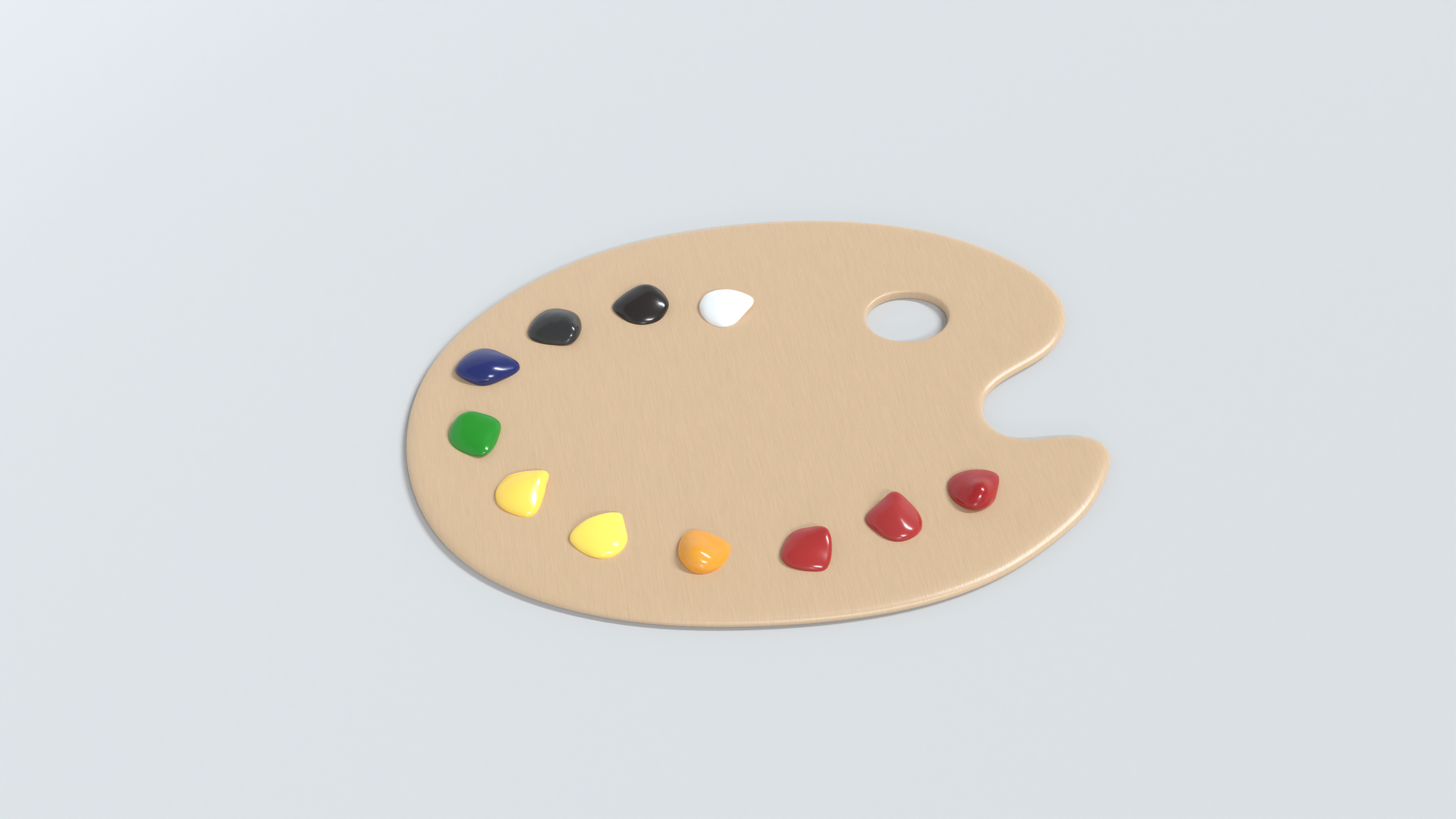 Wooden Color Palette | Miscellaneous models | BlenderKit