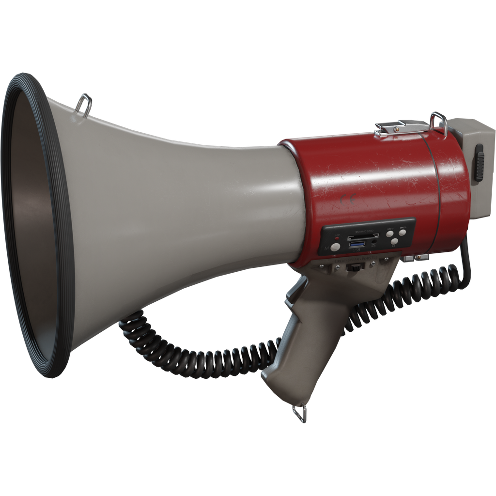 Megaphone 01 | FREE Miscellaneous models | BlenderKit
