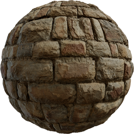 Rustic Stone Wall | FREE rock materials | BlenderKit