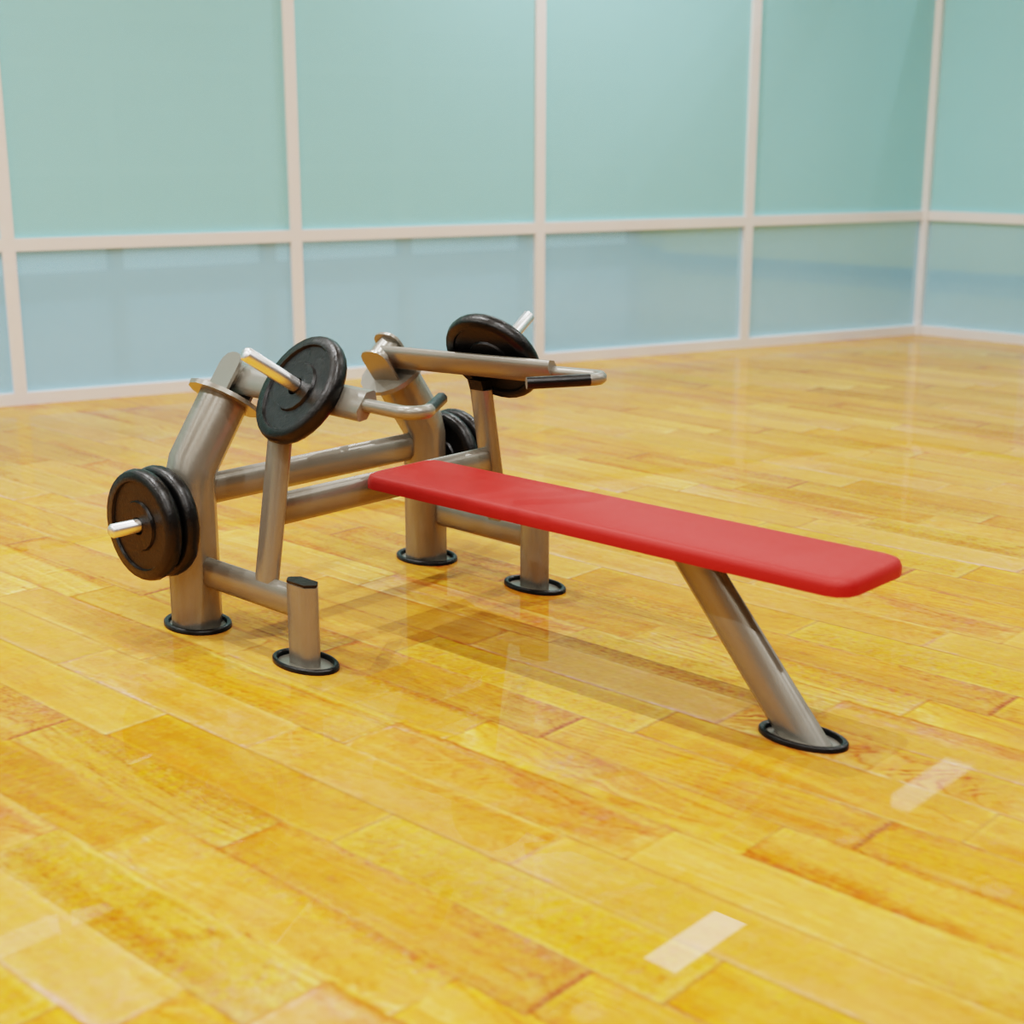 Bench press | Gyms models | BlenderKit