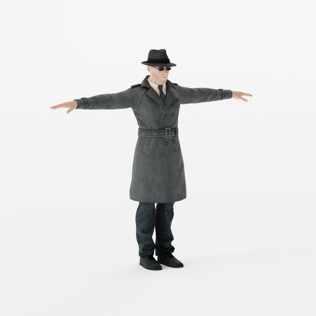 Detective | Full Human Bodies models | BlenderKit