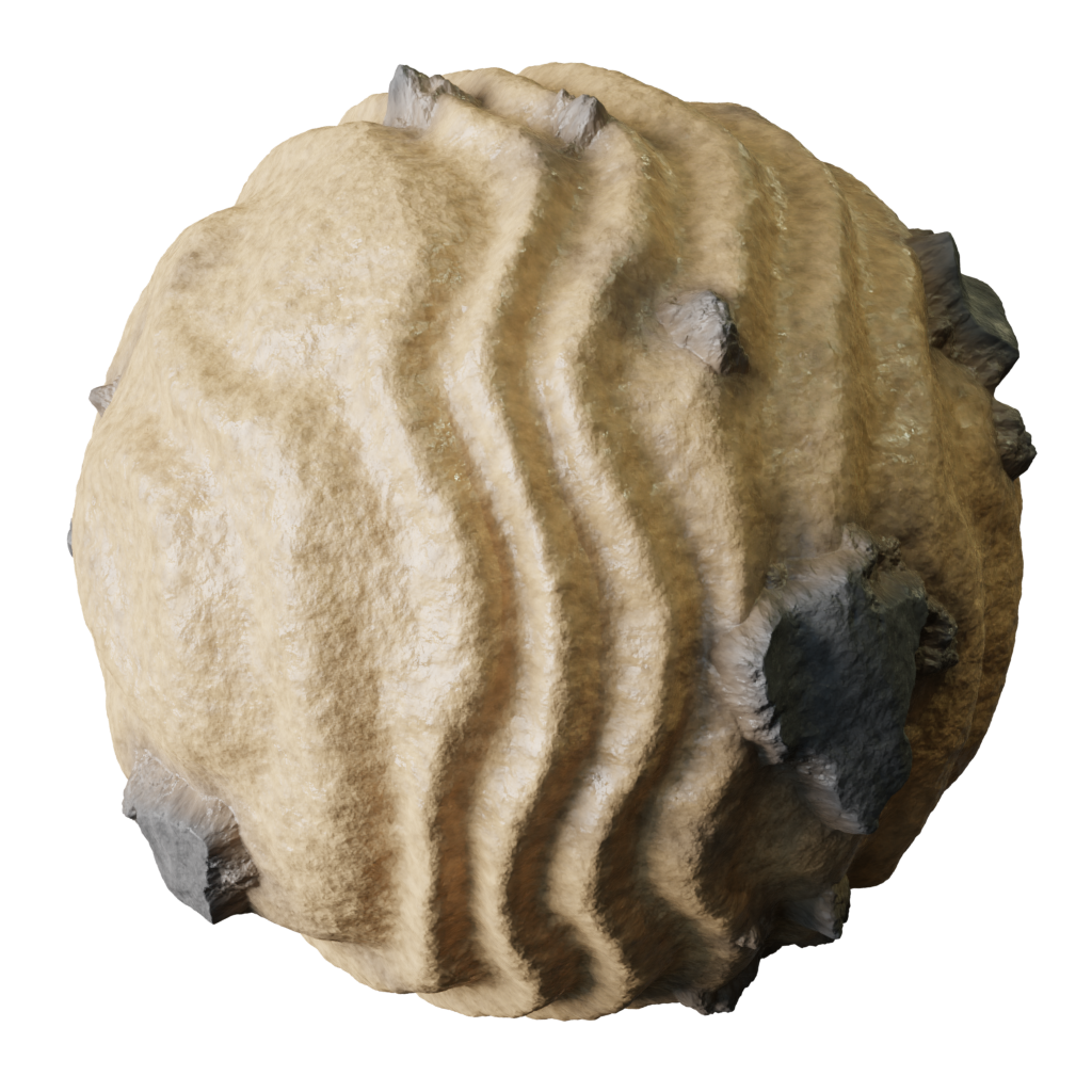 Procedural Sand & Rocks | FREE sand materials | BlenderKit