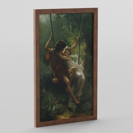 Painting 7 - Springtime, 1873 | Decorative Pictures models | BlenderKit