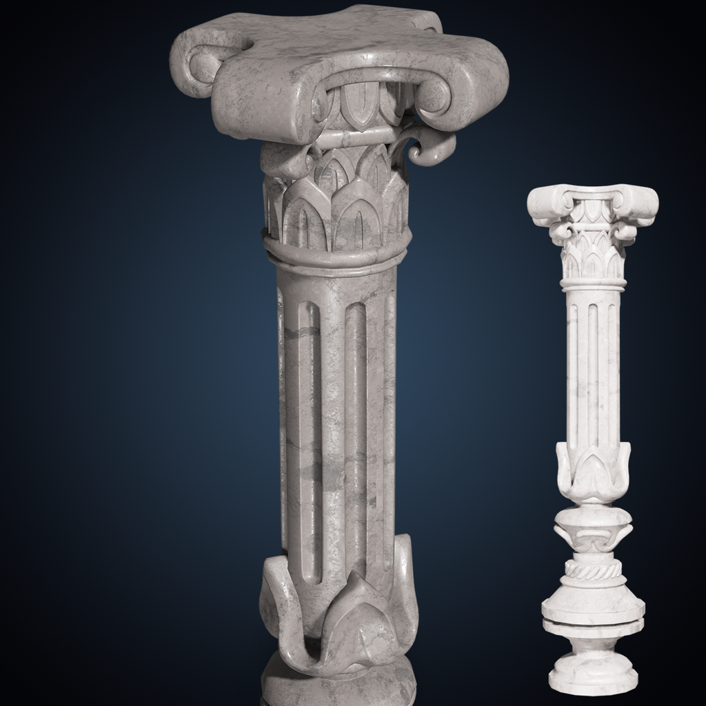 Complex Column | Architectural Structures models | BlenderKit