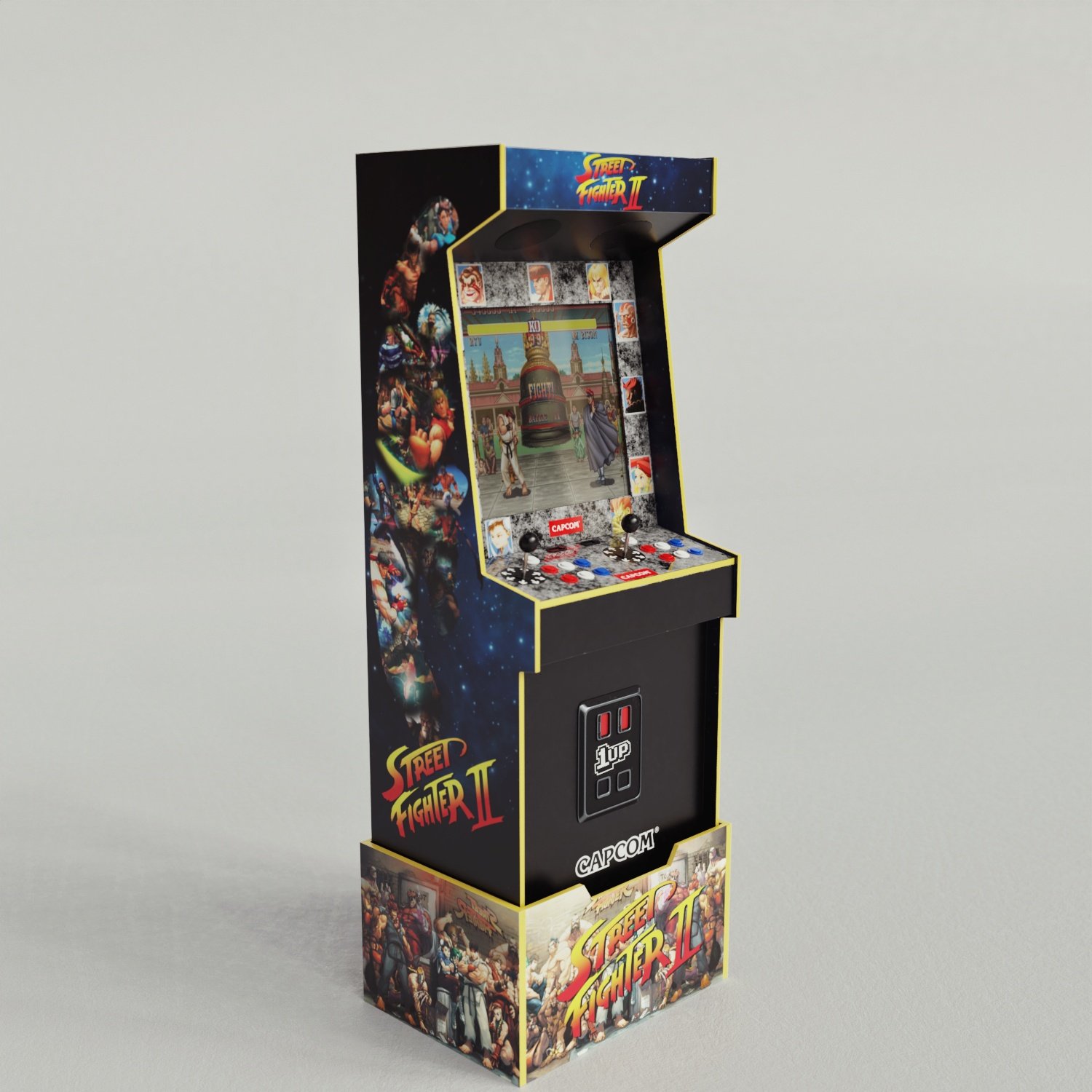Arcade machine street fighter II | Game Consoles models | BlenderKit