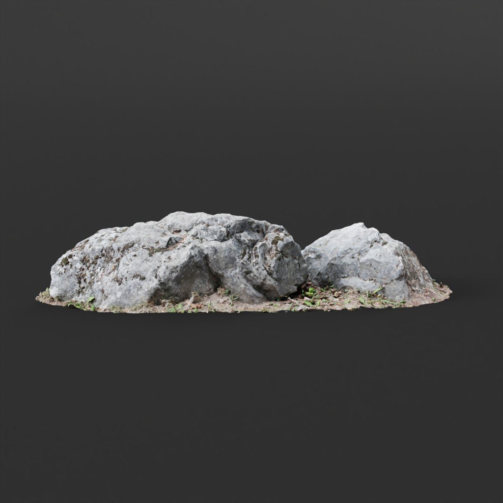 Stones embedded in the ground | Environment Elements models | BlenderKit