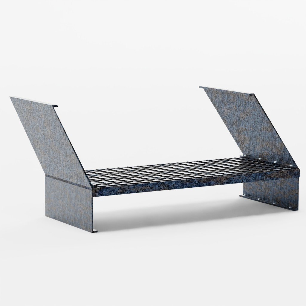 Metal Steps Single | Stairs models | BlenderKit