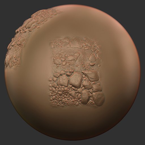 ER_Gravel Brush-.001 | nature brushes | BlenderKit