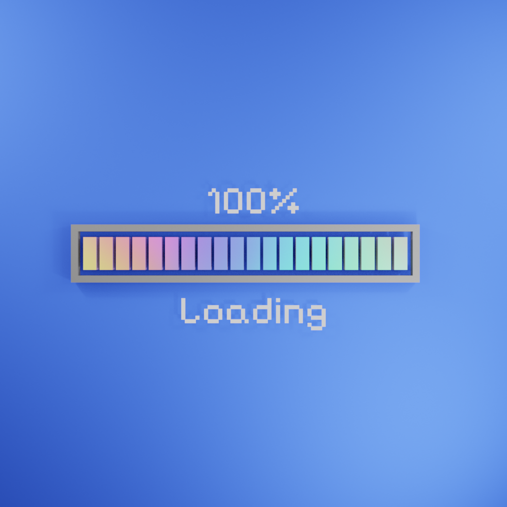 3D Bar Loading Animation | templates scenes | BlenderKit
