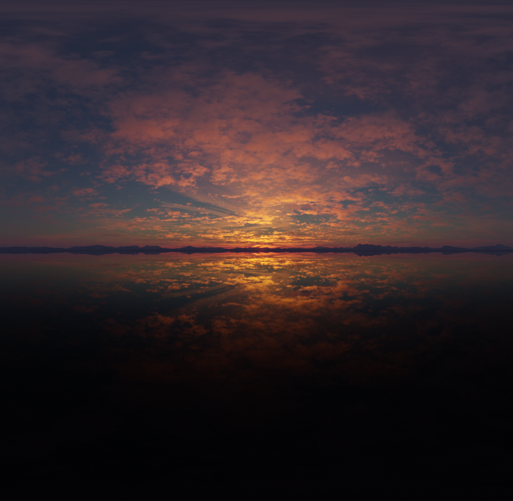 BlenderKit | Download the FREE Dramatic Sky Lake Reflection hdr