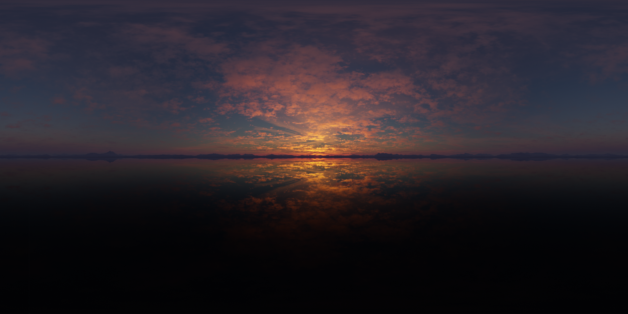 Dramatic Sky Lake Reflection | FREE Landscapes HDRis | BlenderKit