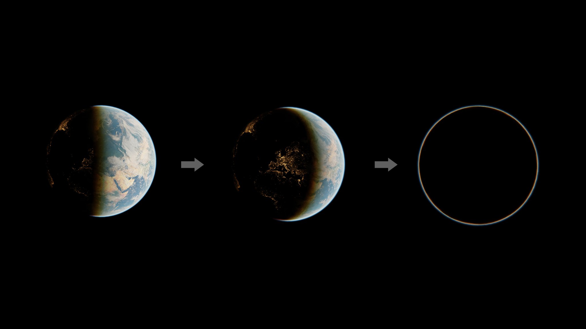 Earth Eclipse Animation | FREE Space scenes | BlenderKit