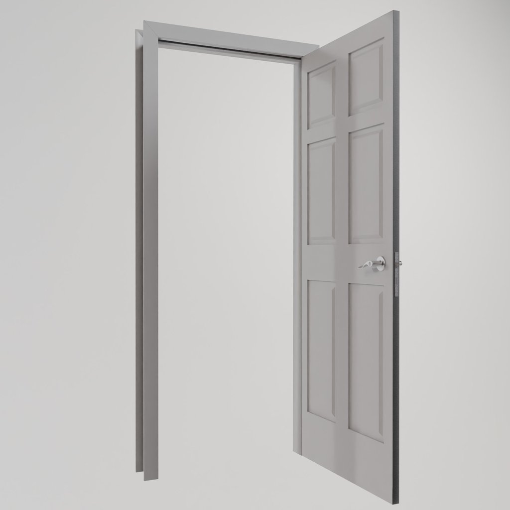 Glass Door | FREE 3D Door models | BlenderKit