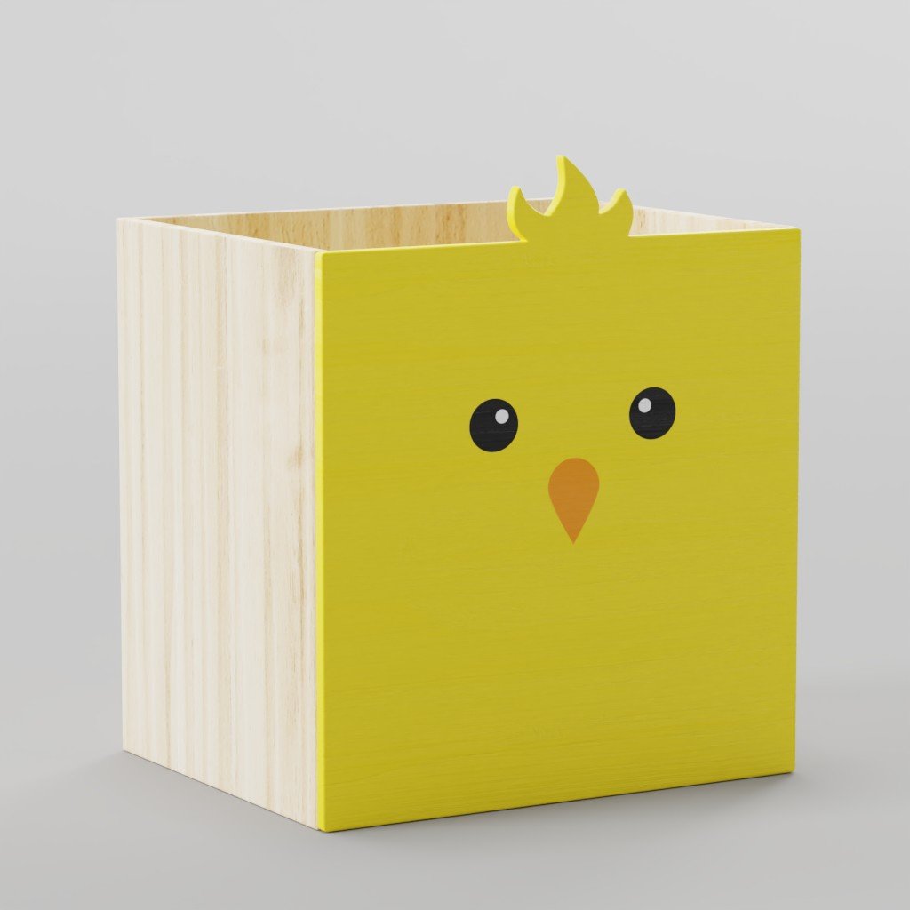 Animalbox - Chicken Storage Box | Decoration Sets models | BlenderKit