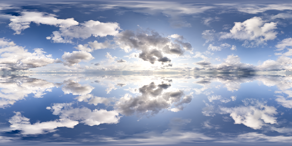 Infinite Real Sky - Puffy Clouds Daytime | Nature HDRis | BlenderKit
