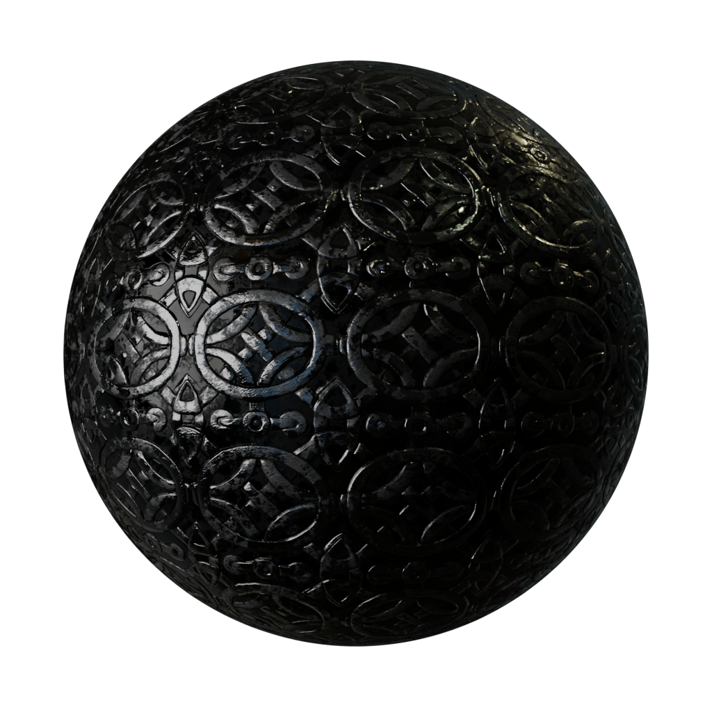 Cast Iron Wrought Pattern Circle Free 3d Metal Materials Blenderkit