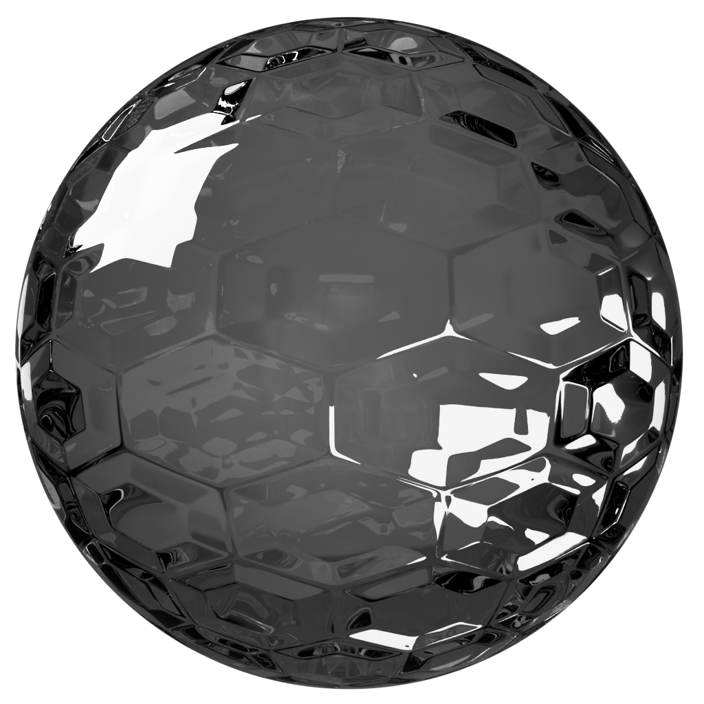 Hexagonal Pattern Glass | FREE glass materials | BlenderKit