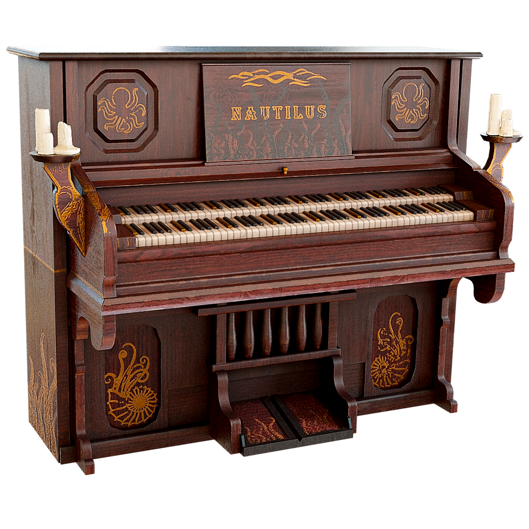 Old fortepiano | FREE Musical Instruments models | BlenderKit
