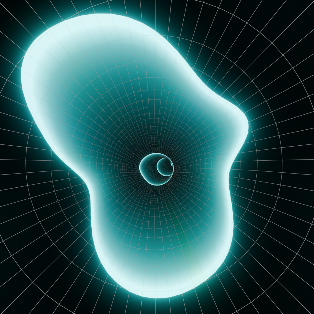 Glowing Wireframe Tunnel Loop | Abstract scenes | BlenderKit