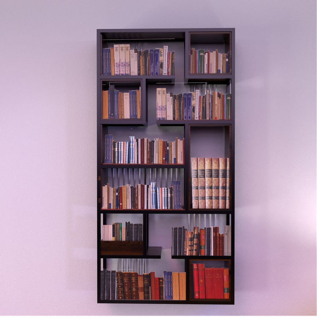 Book shelve filled | FREE Shelves models | BlenderKit