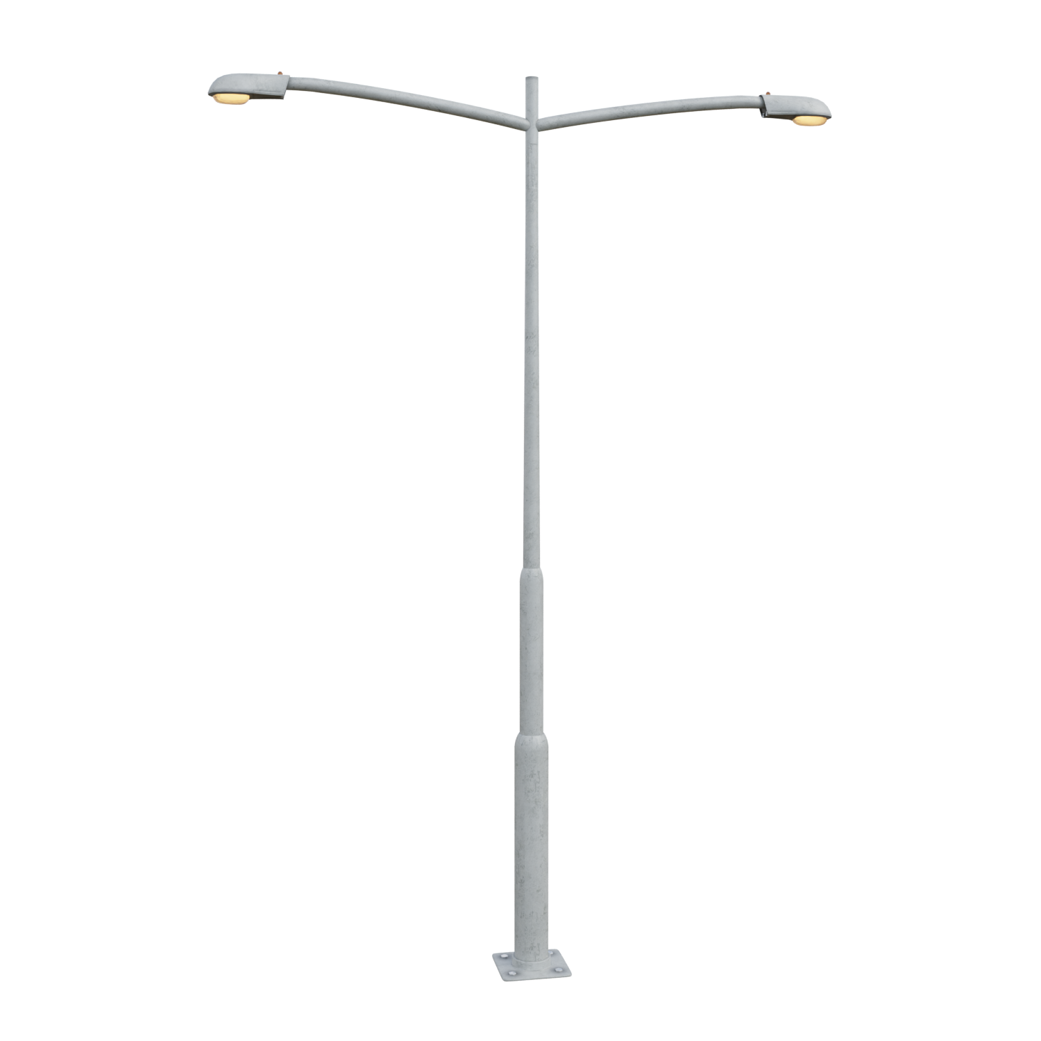 Street lamp post double | Urban Environment models | BlenderKit