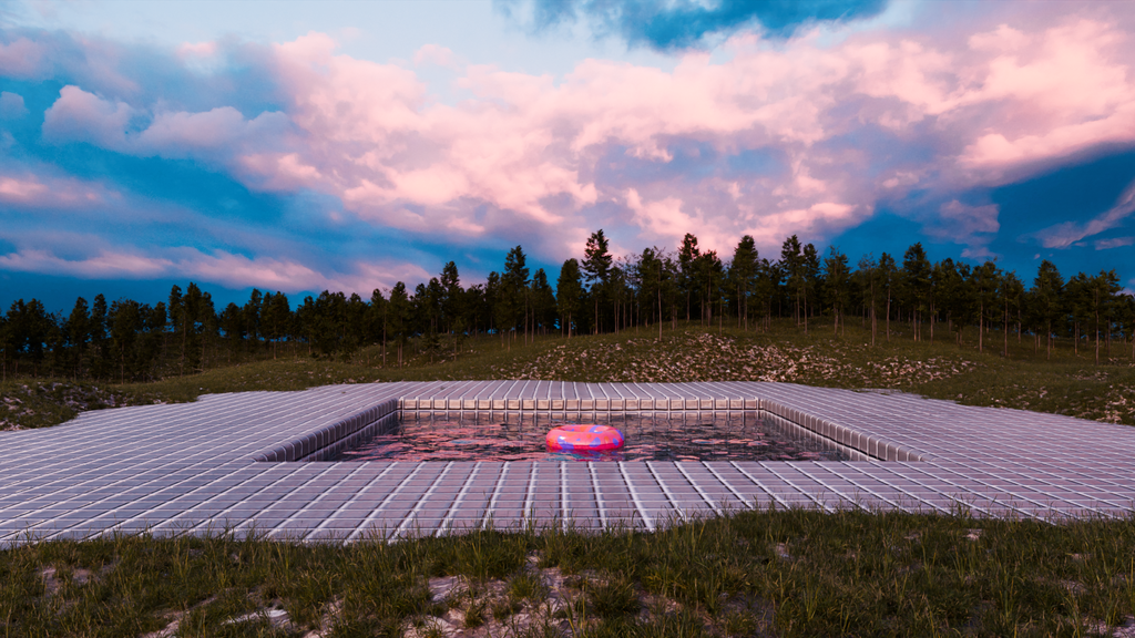 Landscape with Pool Swimming pools | FREE Nature scenes | BlenderKit
