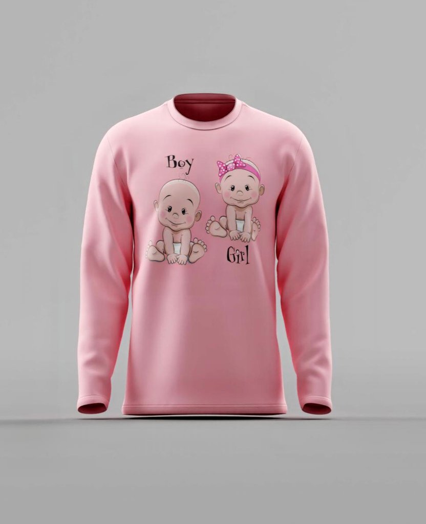 Baby Cartoon Long Sleeve Tee | Man Clothing models | BlenderKit