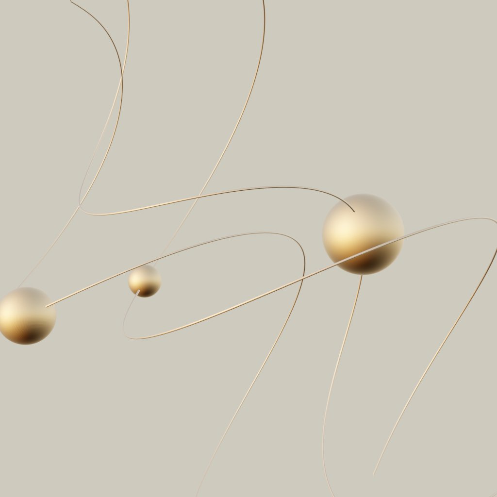3D Spheres Follow Path | FREE Abstract scenes | BlenderKit