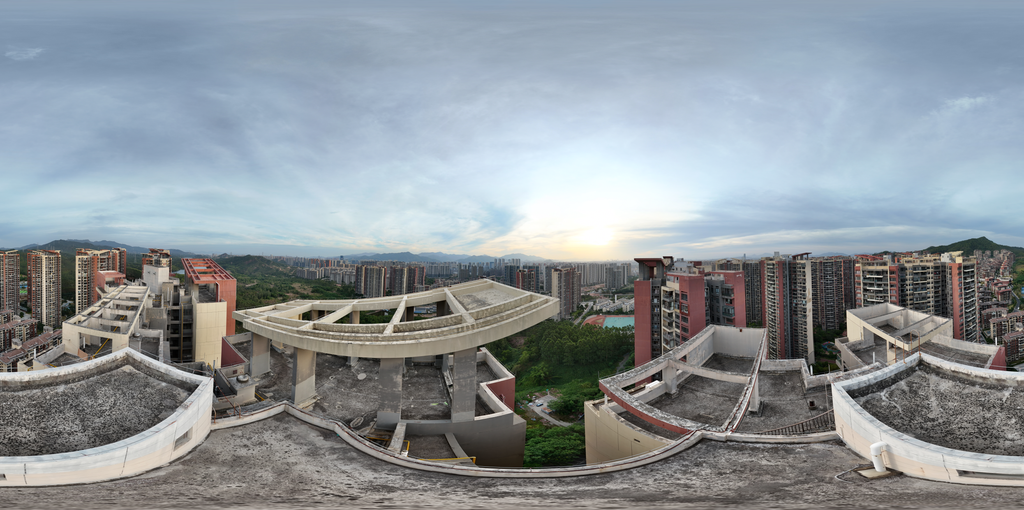 Building clouds bluesky | Urban Elements HDRis | BlenderKit