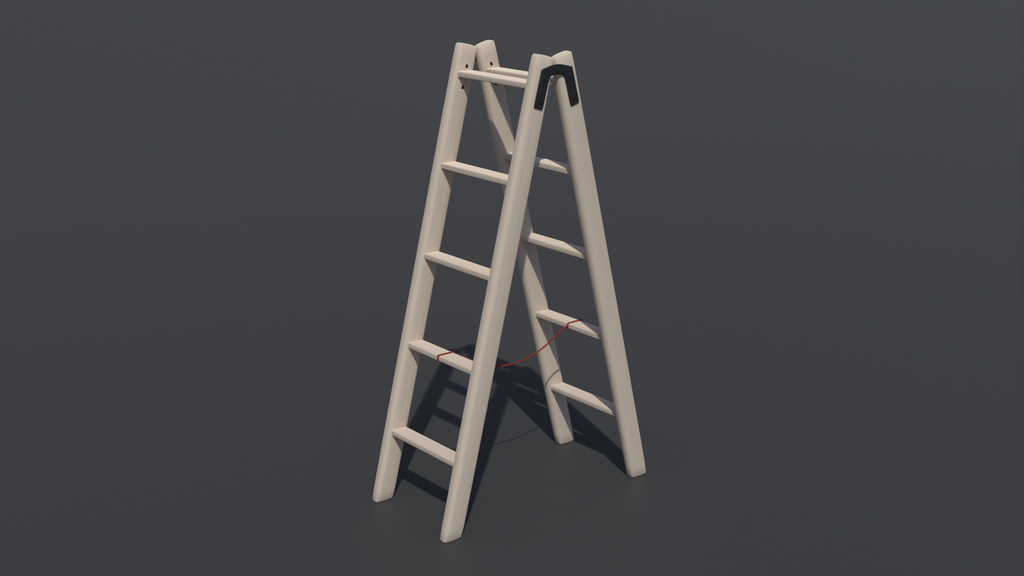 Wooden Ladder | Handtools models | BlenderKit