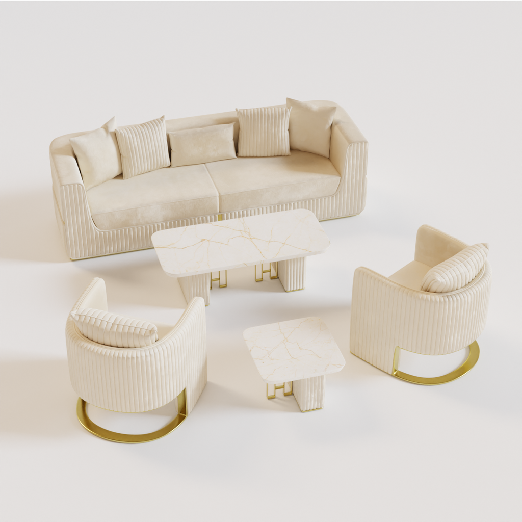 Venus Sofa Set | Sofa-table Sets models | BlenderKit