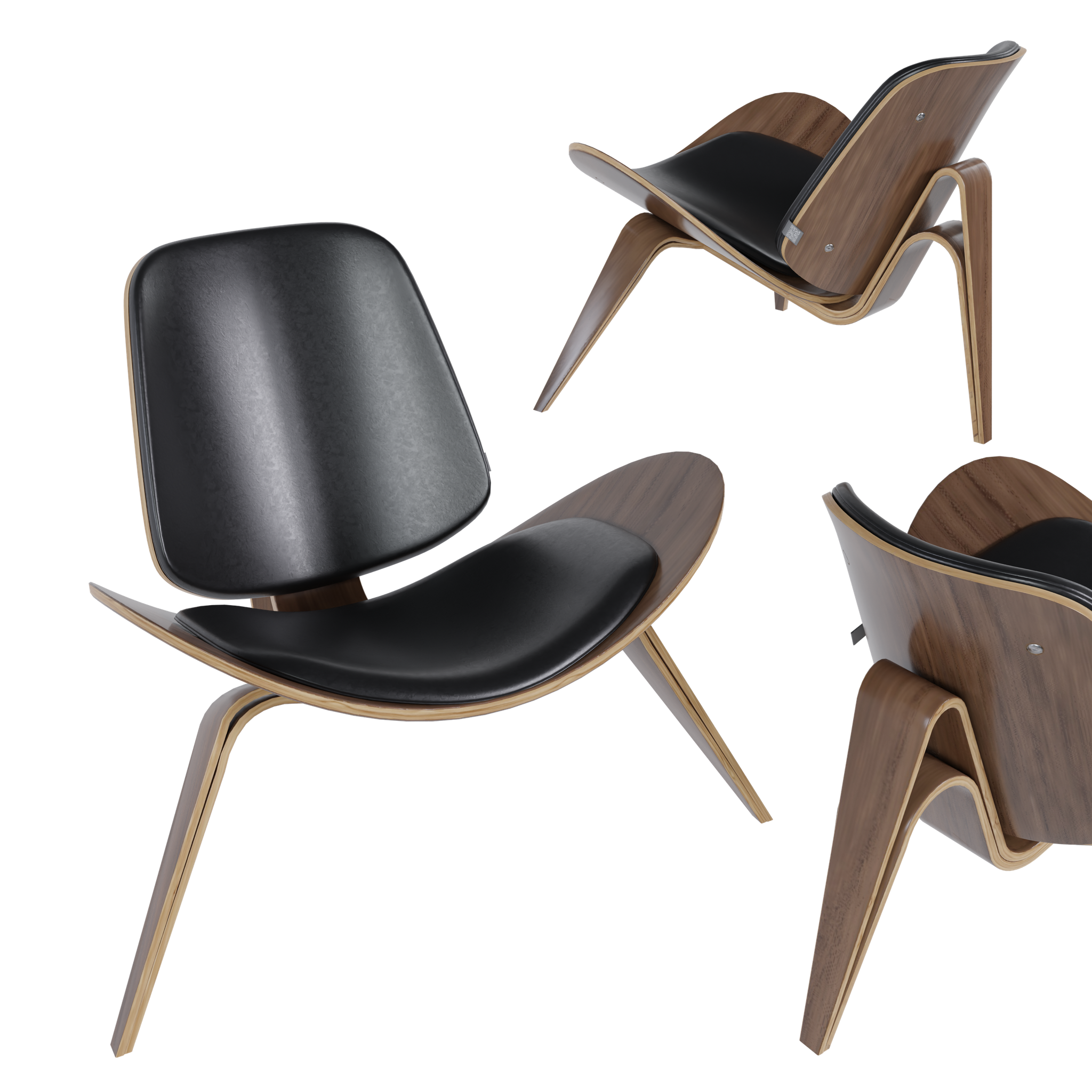 Lilly Shell Lounge Chair | Armchairs models | BlenderKit