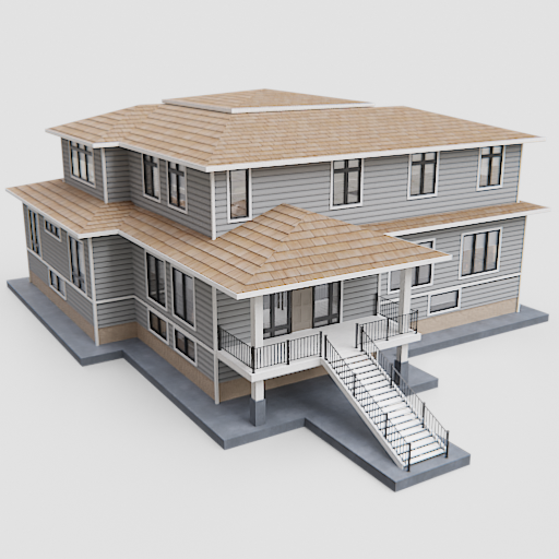 Smart Mat House 08 | Private Buildings models | BlenderKit