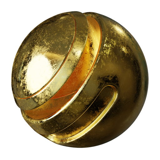 Rough scratcehd gold metal | FREE metal materials | BlenderKit