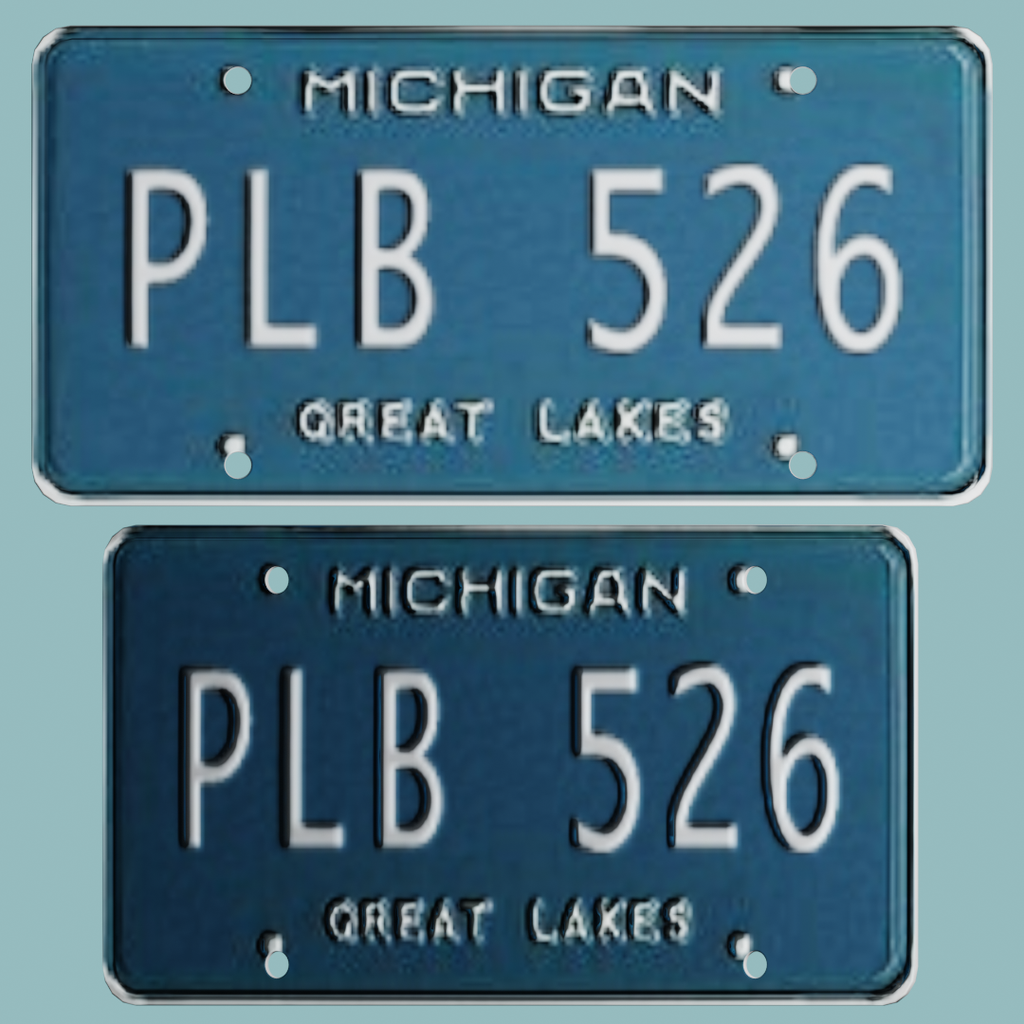 BlenderKit | Download the FREE Michigan Licence plate PL model