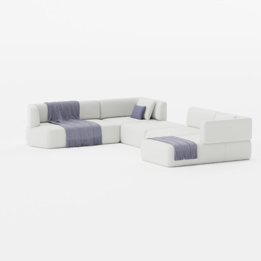 White sofa | Sofas models | BlenderKit