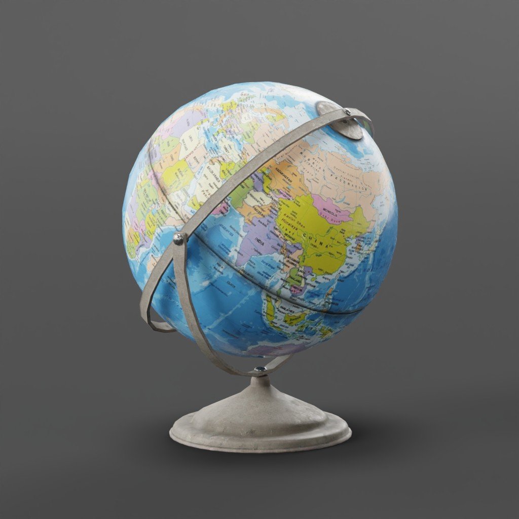 Vintage Globe | Interior Decorations models | BlenderKit