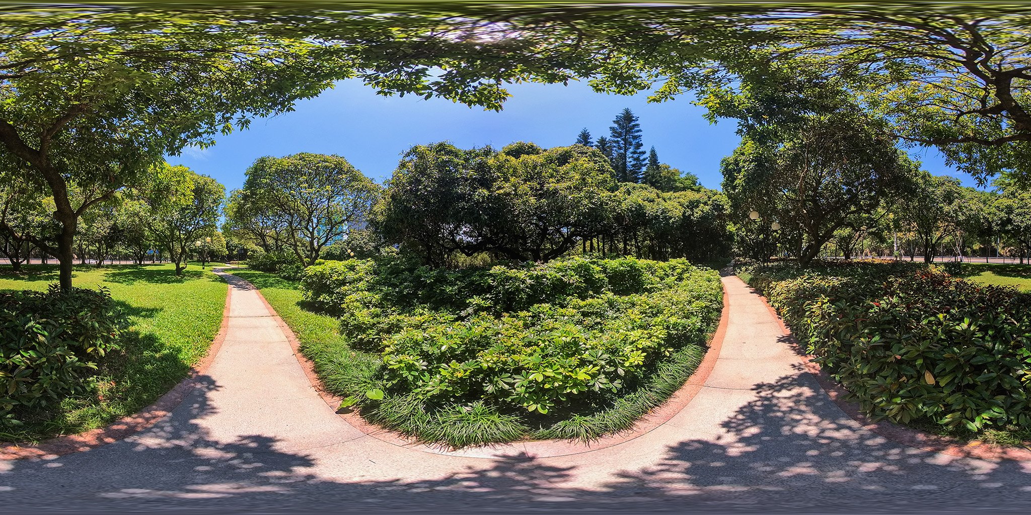 Gardens during the day | Nature HDRis | BlenderKit