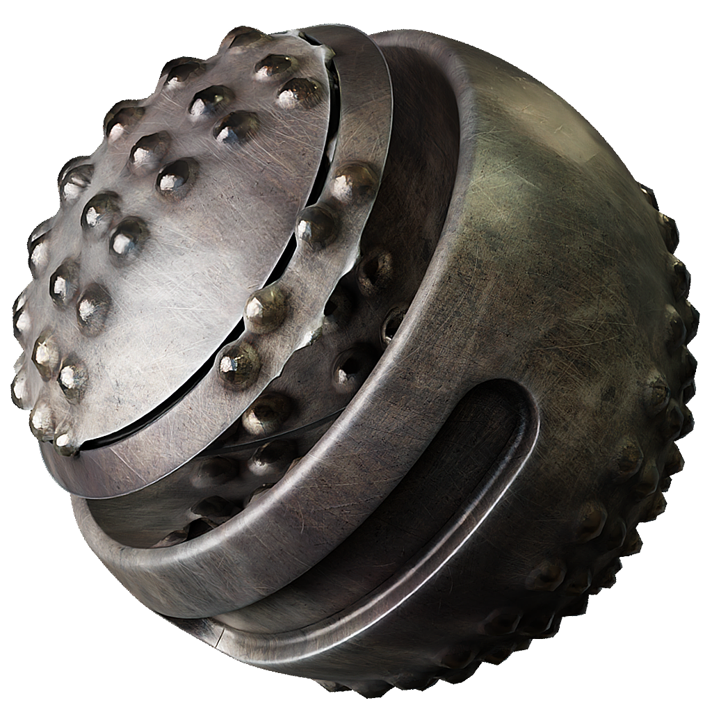 Rivets Metal Polished | FREE metal materials | BlenderKit